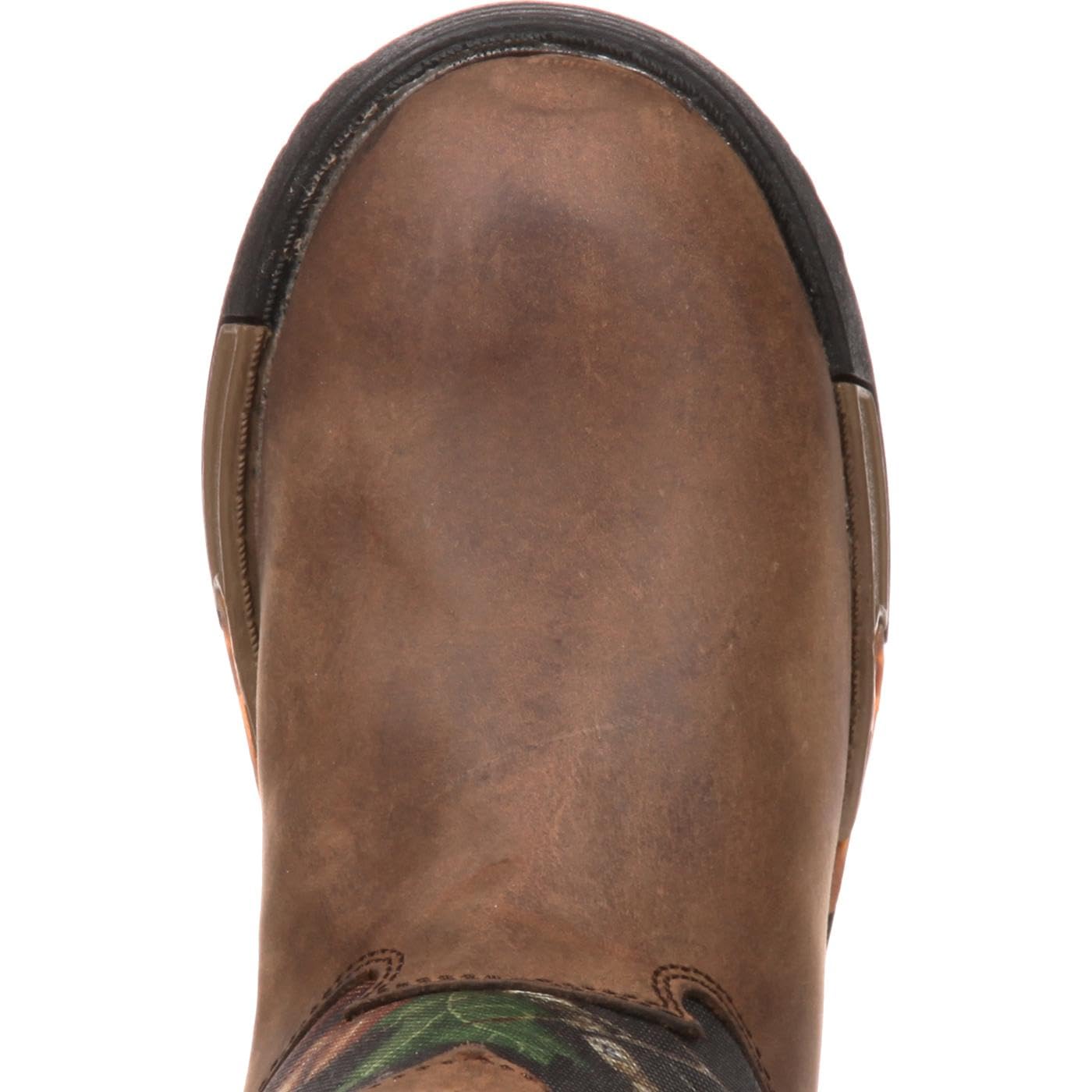 ROCKY Kids' Aztec Wellington Boot, Mossy Oak Break Up Infinity, Size 4(M)