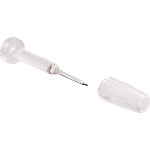 Prime-Line L 5775-12 Window Grid Retainer Pins, 1-1/16 inch, Plastic w/Steel Needle, Clear, (single pack)2 , White