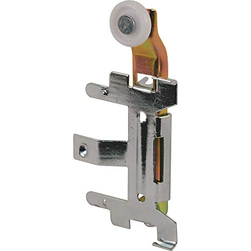 Prime-Line MP6552 Mirror Door Roller/Assembly, 7/8 in, Steel Bracket Housing, Convex (Round Edge) Plastic Wheel, 1 Pair