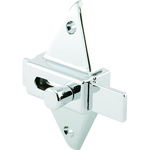 Sentry Supply 650-1010 Restroom Door Privacy Cover, Black, 2-1/8” x 58”, (2-Pack) & Prime-Line PH 17039 Slide Latch (1pk) – Restroom Stall Latch – Diecast Construction – 2-3/4” Hole Centers