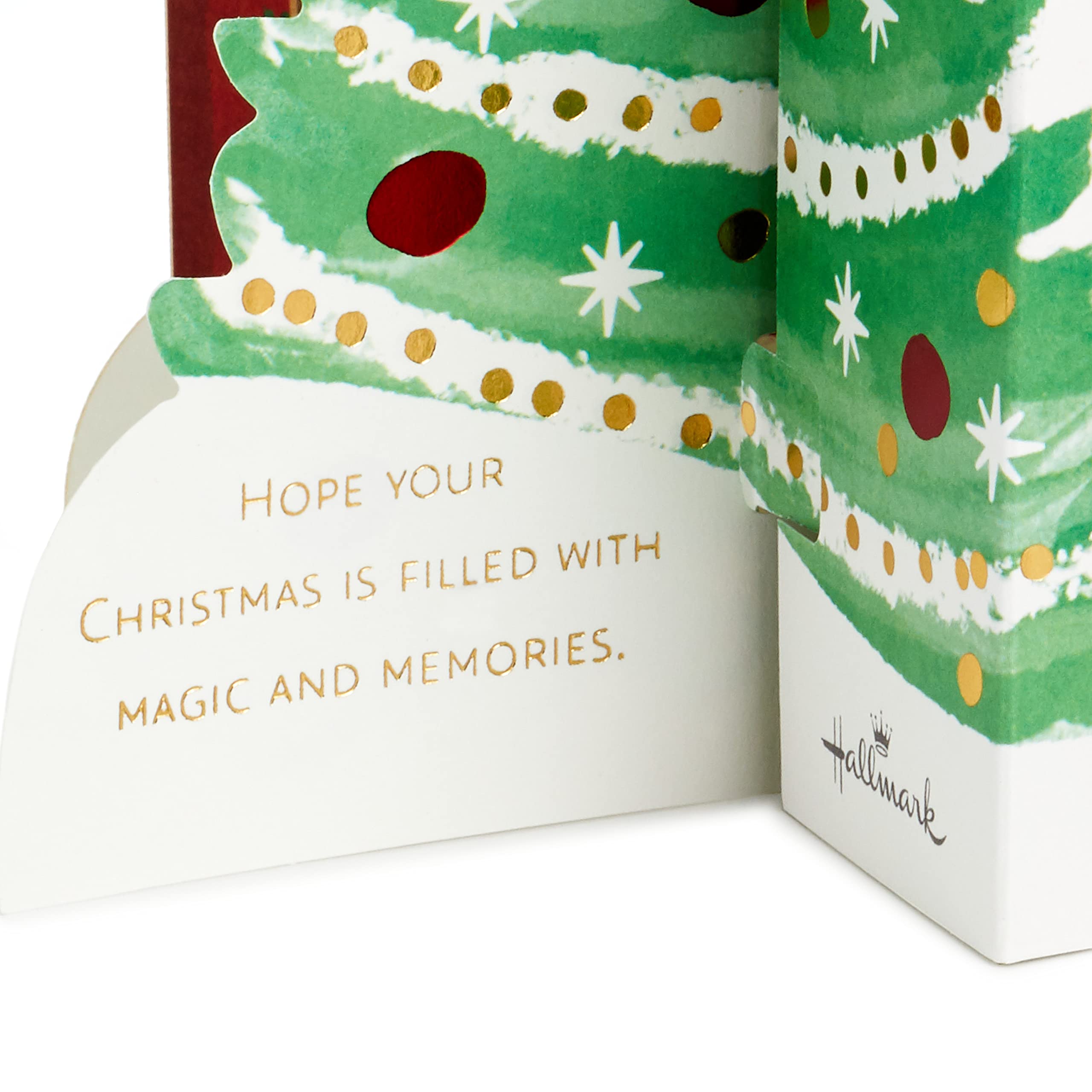 Hallmark Paper Wonder Pop Up Jumbo Christmas Card Holiday Tabletop Decor (Accordion Fold Christmas Village)