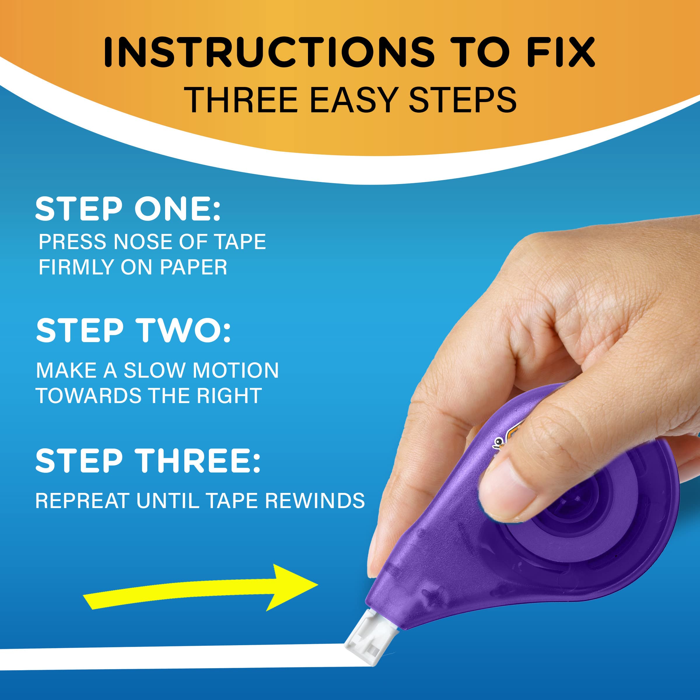 BIC White-Out Brand EZ Correct Correction Tape, 4 Count