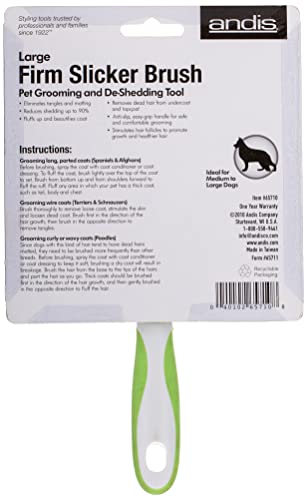 Andis Pet Large Firm Slicker Brush (65710), Black