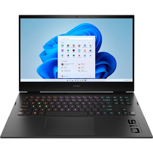 HP OMEN 16 16.1" QHD Gaming Laptop - 12th Gen Intel Core i9-12900H 14-Core up to 5.0 GHz, 64GB DDR5 RAM, 8TB NVMe SSD, GeForce RTX 3060 6GB, Bang & Olufsen Audio, RGB Keyboard, Windows 11 Home