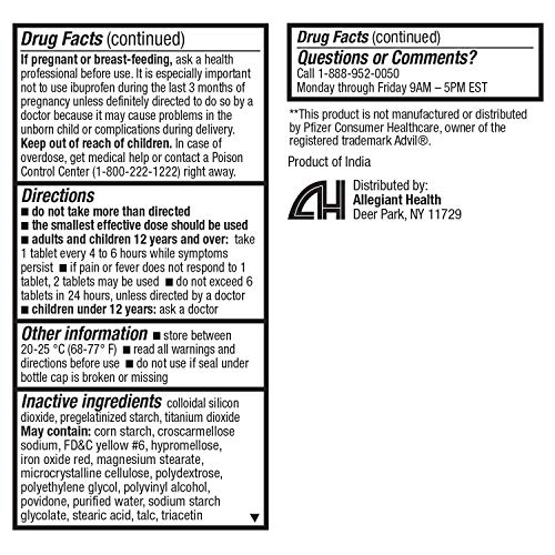 HealthA2Z Ibuprofen Tablets 200mg, 24 Packs of 30 Tablets(720 Tablets Total), Value Package