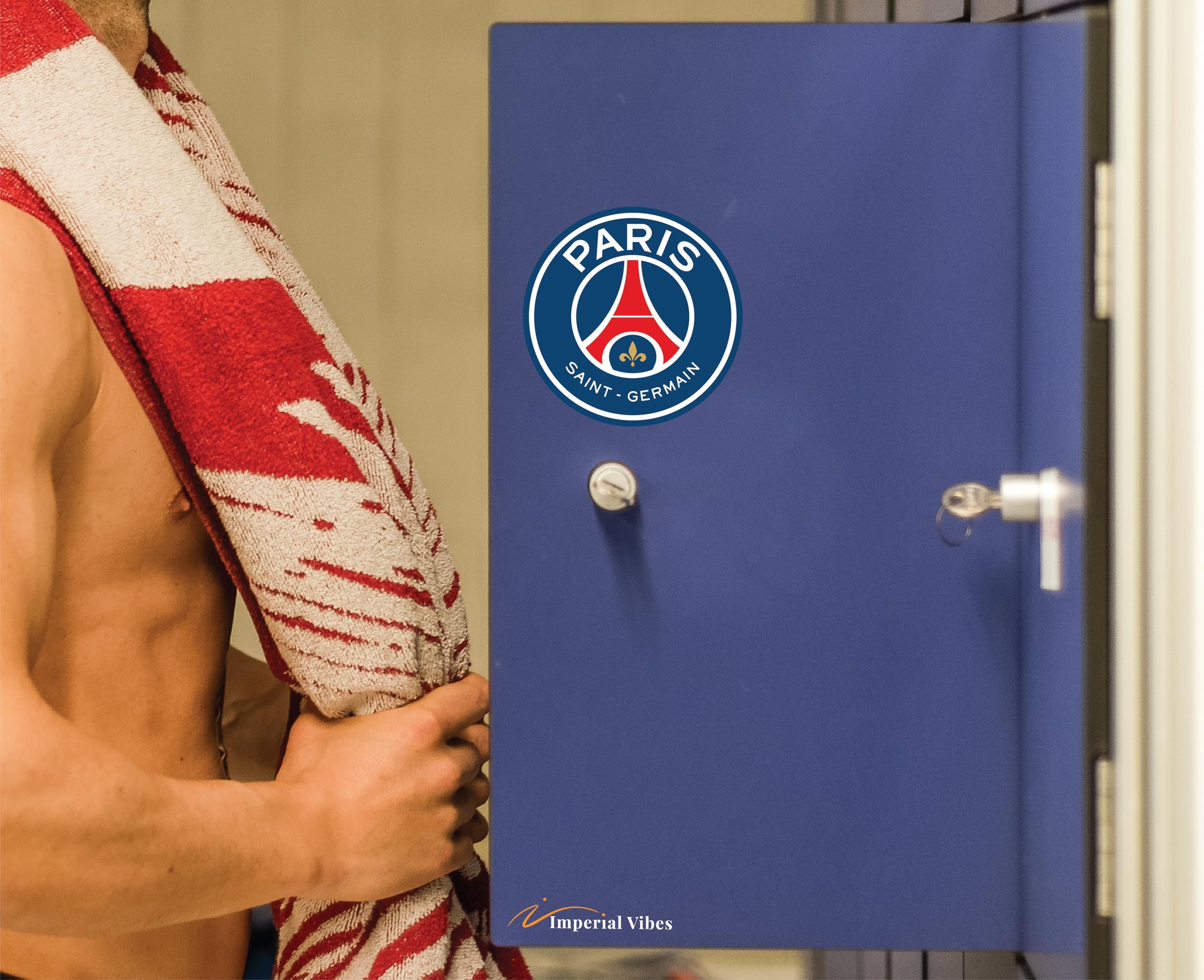 IMPERIAL VIBES – Paris St Germain Sticker – Vinyl Decal for Car, Truck, and Van – Removable Indoor & Outdoor Use for Laptop Sticker – Waterproof Decal for Window and Travel Bag – (Pack of 2) Imp 36