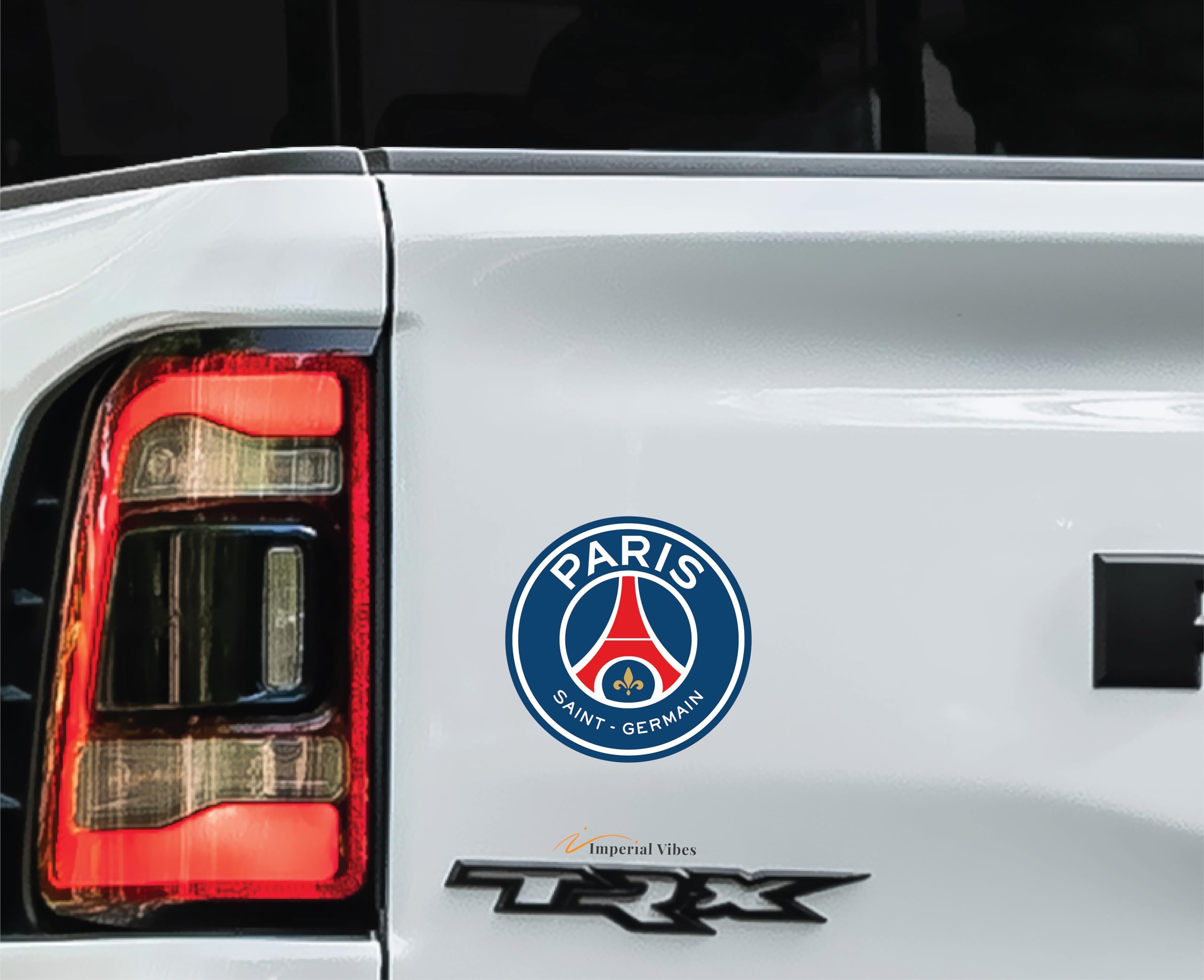 IMPERIAL VIBES – Paris St Germain Sticker – Vinyl Decal for Car, Truck, and Van – Removable Indoor & Outdoor Use for Laptop Sticker – Waterproof Decal for Window and Travel Bag – (Pack of 2) Imp 36