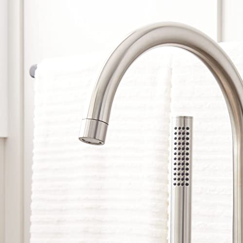 Signature Hardware 951348-LV Lentz Floor Mounted Tub Filler Faucet - Includes Hand Shower