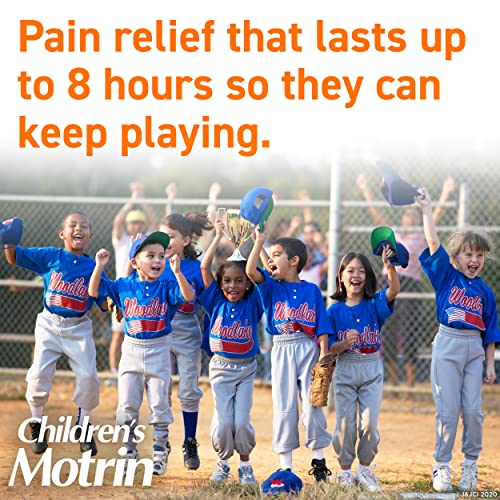 Motrin Children's Dye-Free Ibuprofen Chewable Tablets for Pain & Fever, Grape, 24 Count