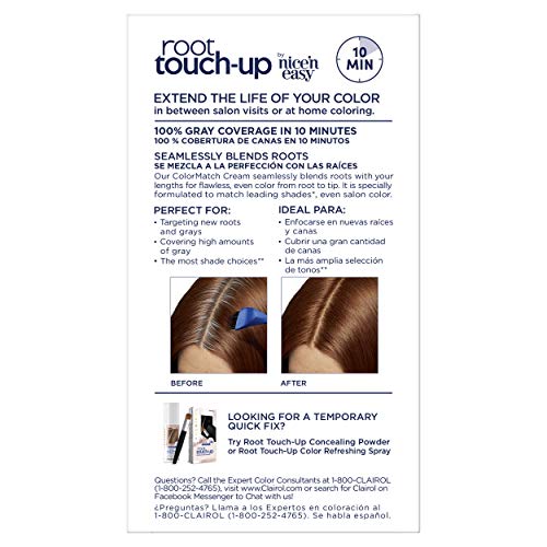 Clairol Root Touch-Up by Nice'n Easy Permanent Hair Dye, 5RC Medium Copper Red Hair Color, Pack of 2