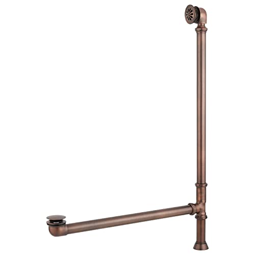Signature Hardware 946219-72 Lena 72" Cast Iron Soaking Clawfoot Tub with Integrated Drain, Overflow and Imperial Feet
