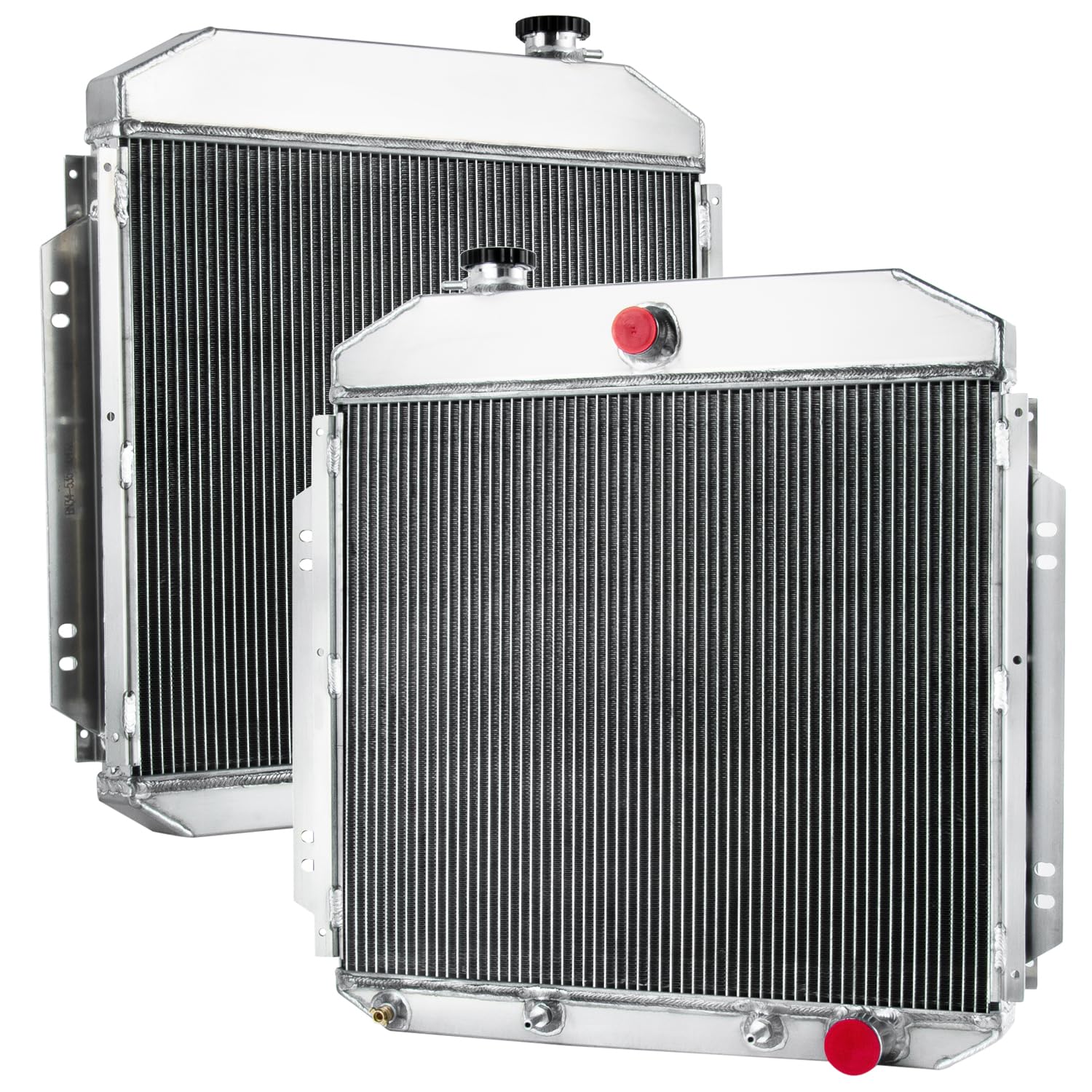 Ford F100 Radiator, Aluminum Radiator for 1957 1958 1959 1960 Ford F100 Pickup with Chevy V8 Config, 4 Row Radiator