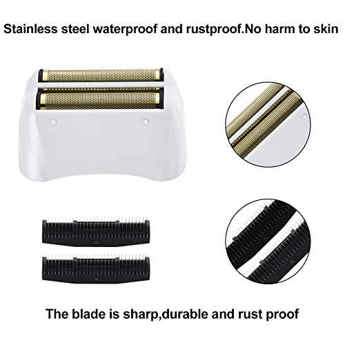 Shaver Replacement Foil and Cutters compatible with Andis 17150, 17155 Replacement Foil and Blades (Golden Foil and Cutters)