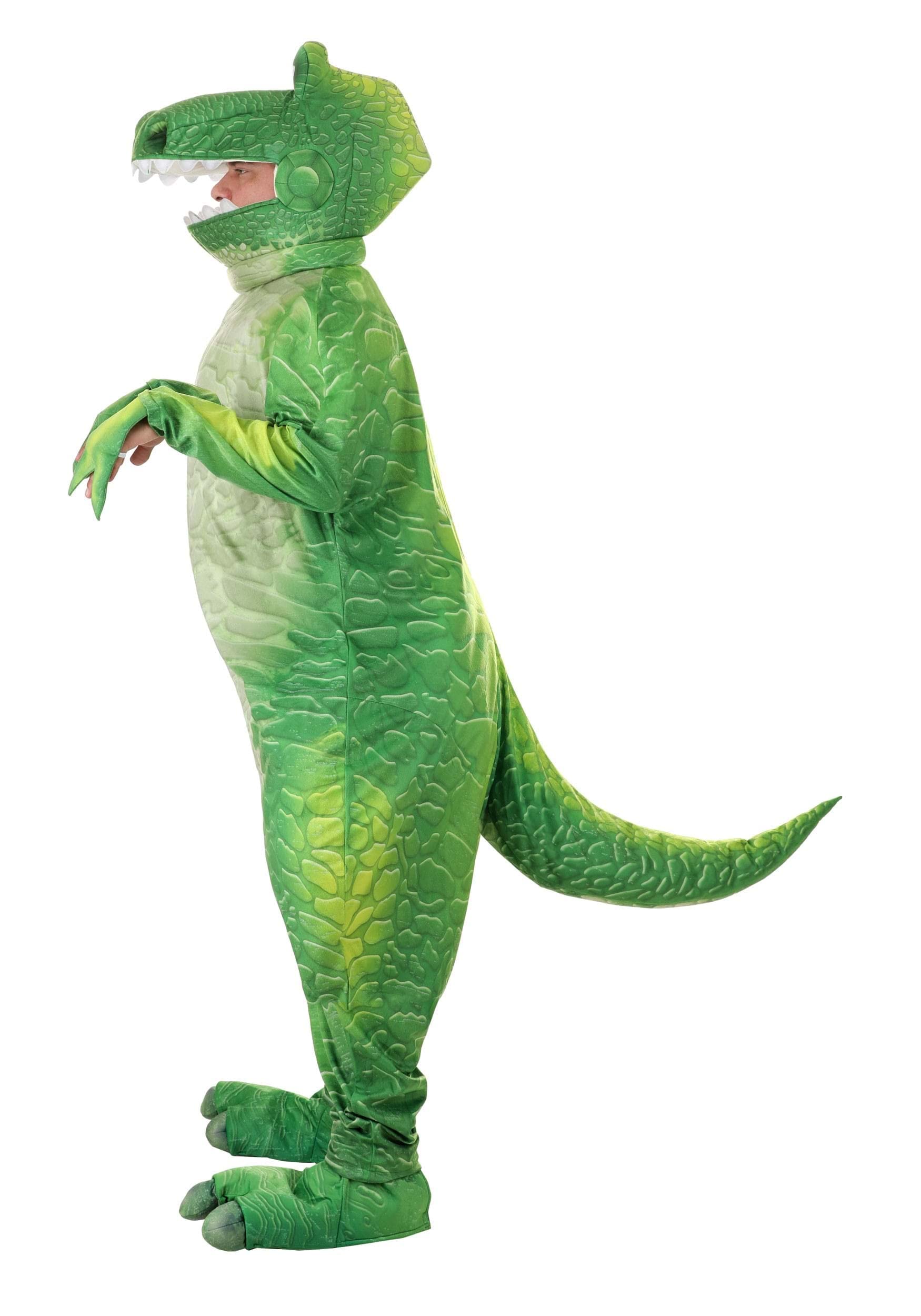 Fun Costumes Plus Size Deluxe Toy Story Rex Costume for Adults 2X Green