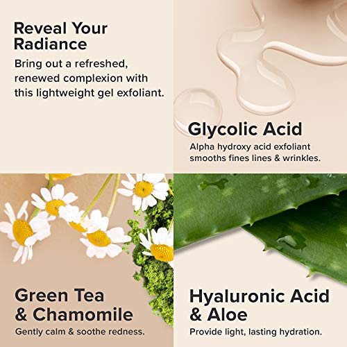 Paula's Choice SKIN PERFECTING 8% AHA Gel Exfoliant with Glycolic Acid Chamomile & Green Tea, 3.3 Ounce Pump Leave-On Gentle Exfoliator