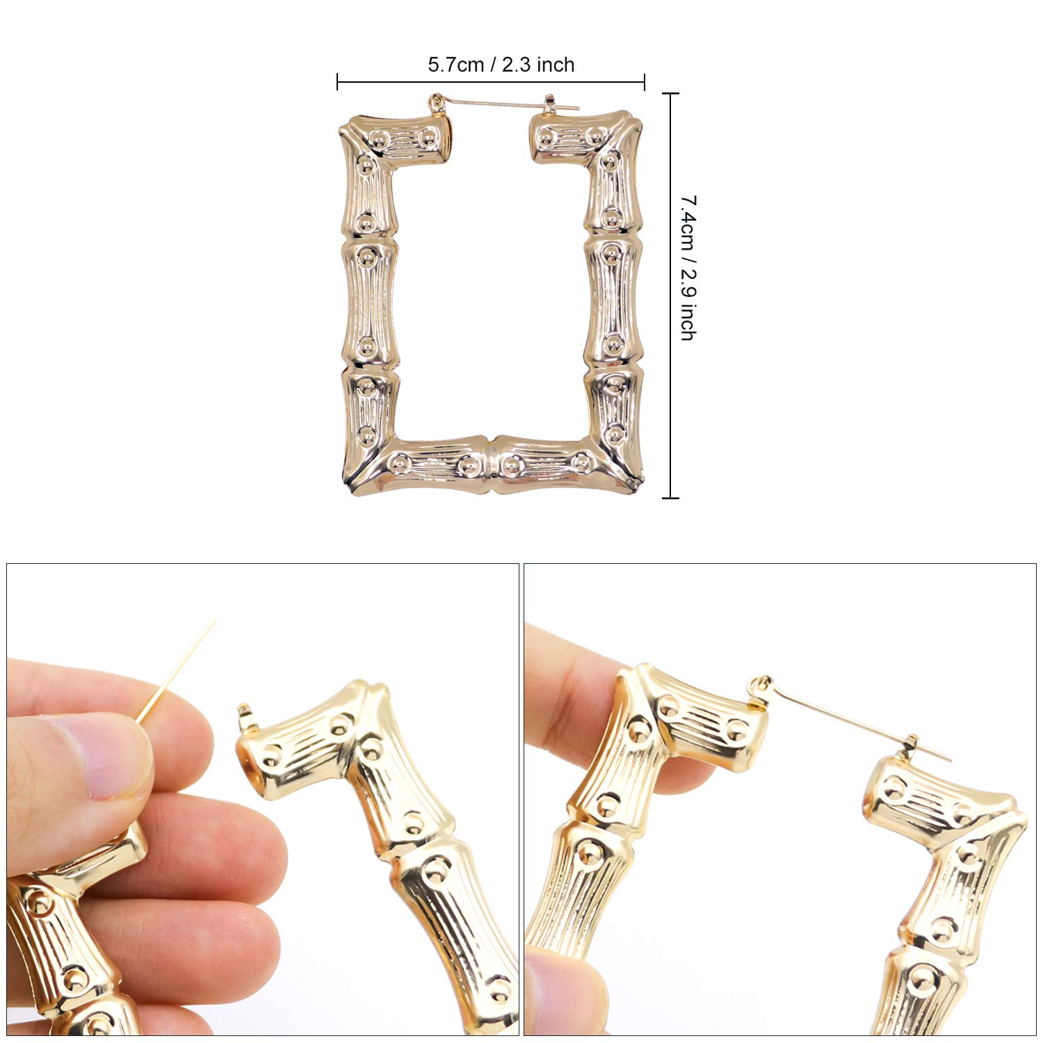 Lohoee Hip Hop Costume Kit Old School Rapper Sunglasses Faux Gold Chain Earrings 80s/ 90s Rapper Accessories Party Supplies Decorations Cosplay Props