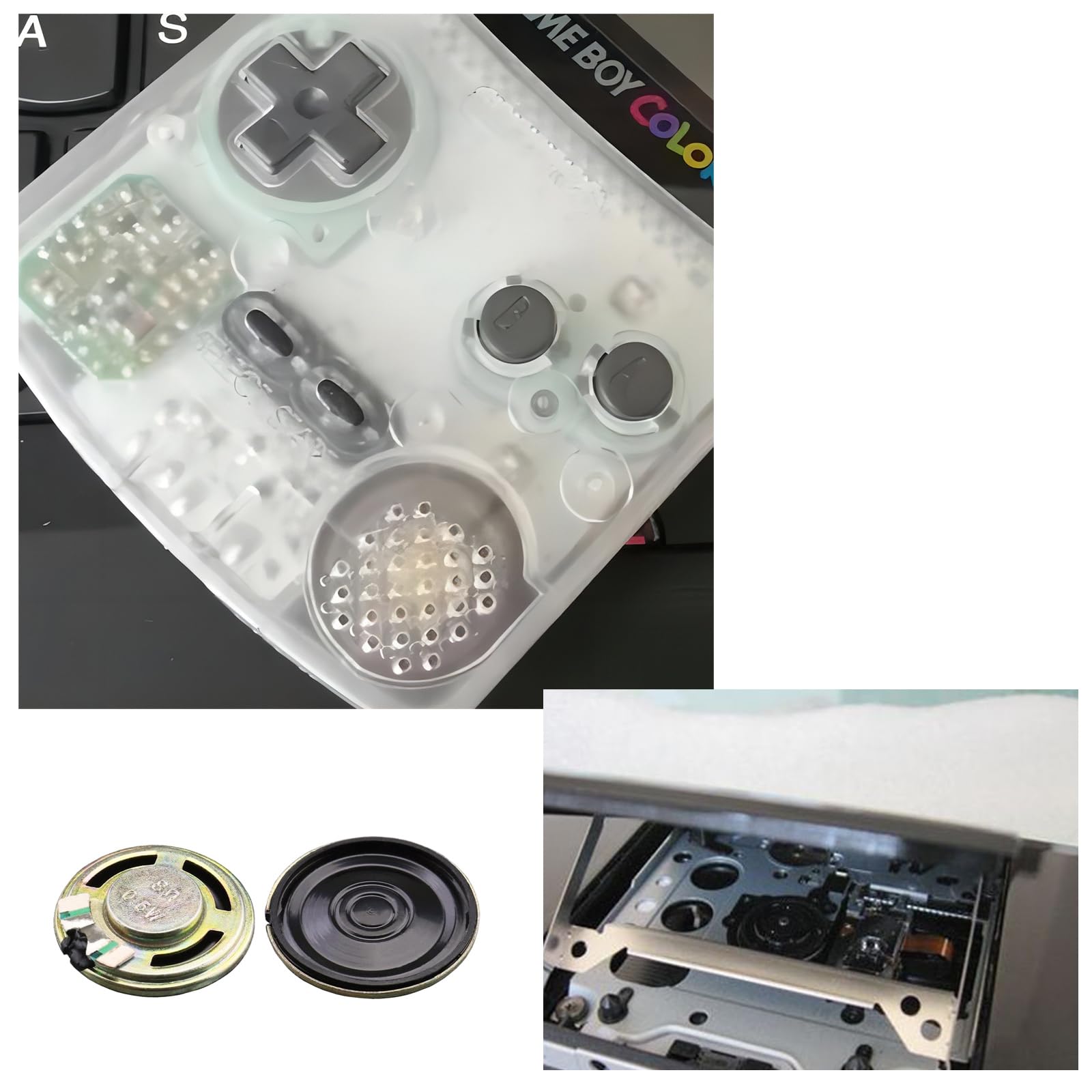 10pcs 23mm 8 Ohms 0.5W Inner Speaker Loudspeaker Compatible with Legency Game Boy Color,Advance GBA,GBC Game Console Replacement Repair Parts