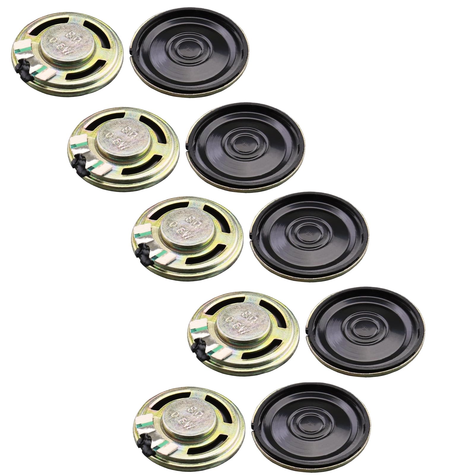 10pcs 23mm 8 Ohms 0.5W Inner Speaker Loudspeaker Compatible with Legency Game Boy Color,Advance GBA,GBC Game Console Replacement Repair Parts