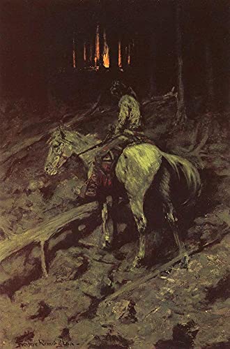 Frederic Remington - Apache Fire Signal Art Print