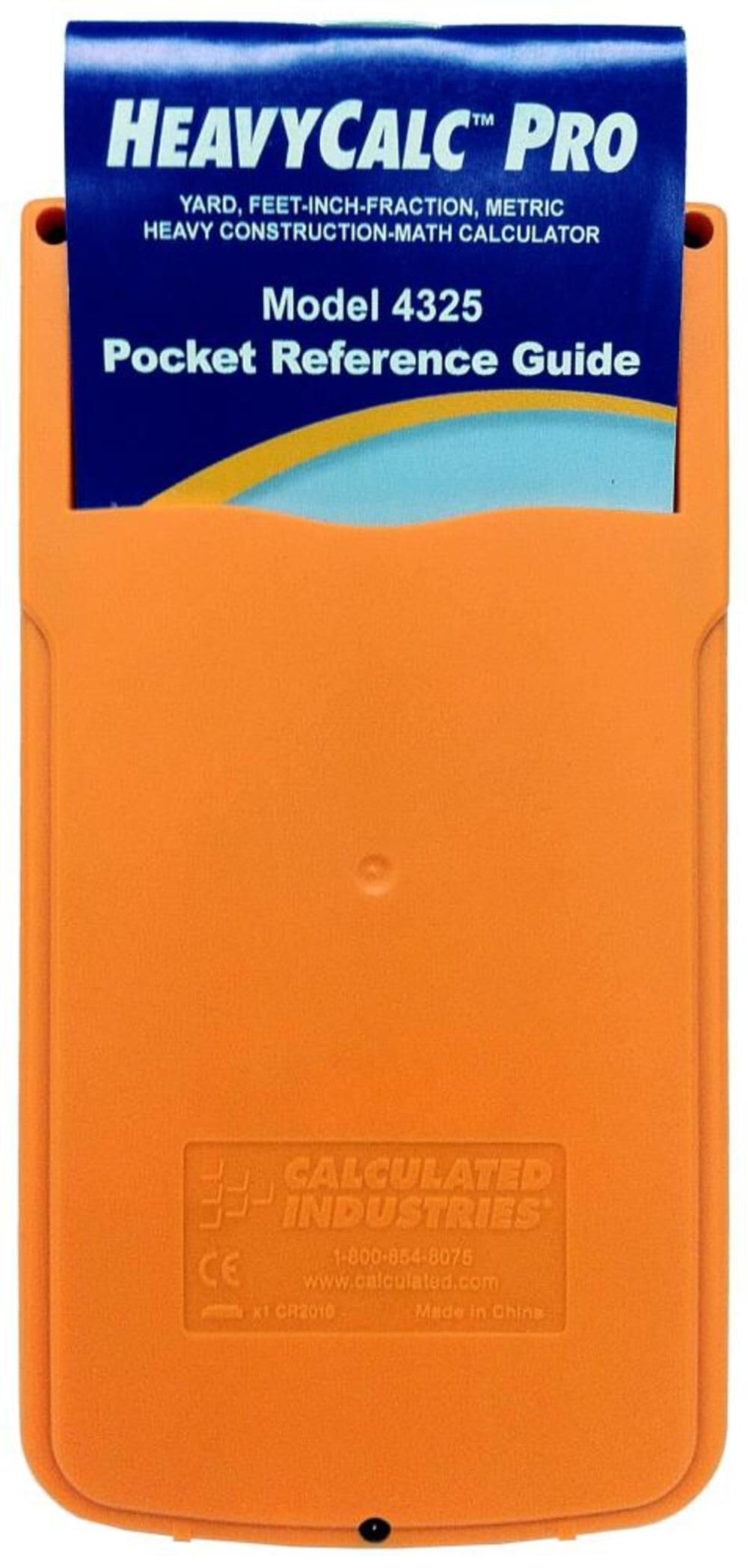 Calculated Industries 4325 HeavyCalc Pro Feet-Inch, Tenths, Yards and Metric Construction Math Calculator Tool for Engineers, Estimators, Excavators, Highway Contractors and Heavy Equipment Operators
