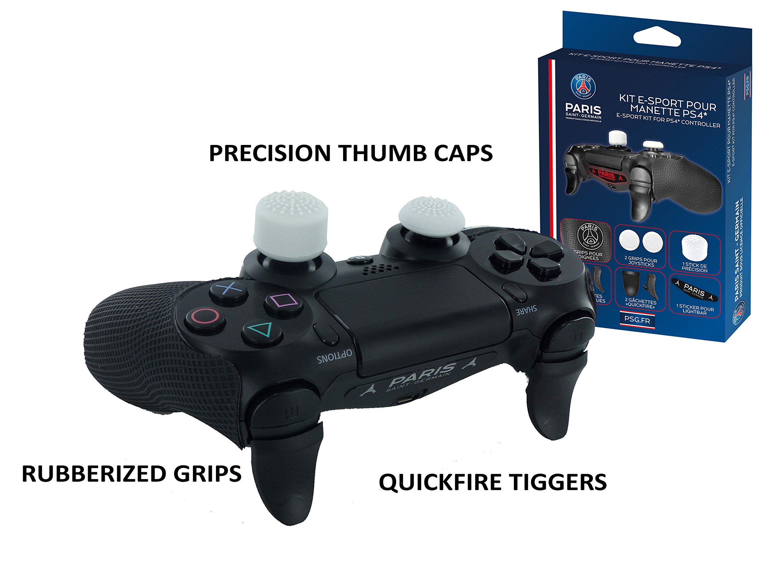 Subsonic - E-Sport Pack for Playstation 4 Controller - Official Licensed MCFC OM PSG Paris Saint Germain (PS4)