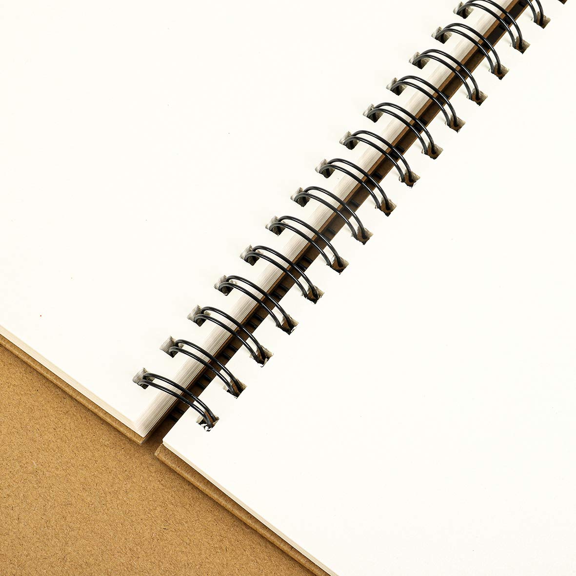TOP-Pindu Spiral Sketchbook Pad, Blank Scrapbook, Art Drawing Book, 120 Pages/ 60 Sheets 140gsm (A4)
