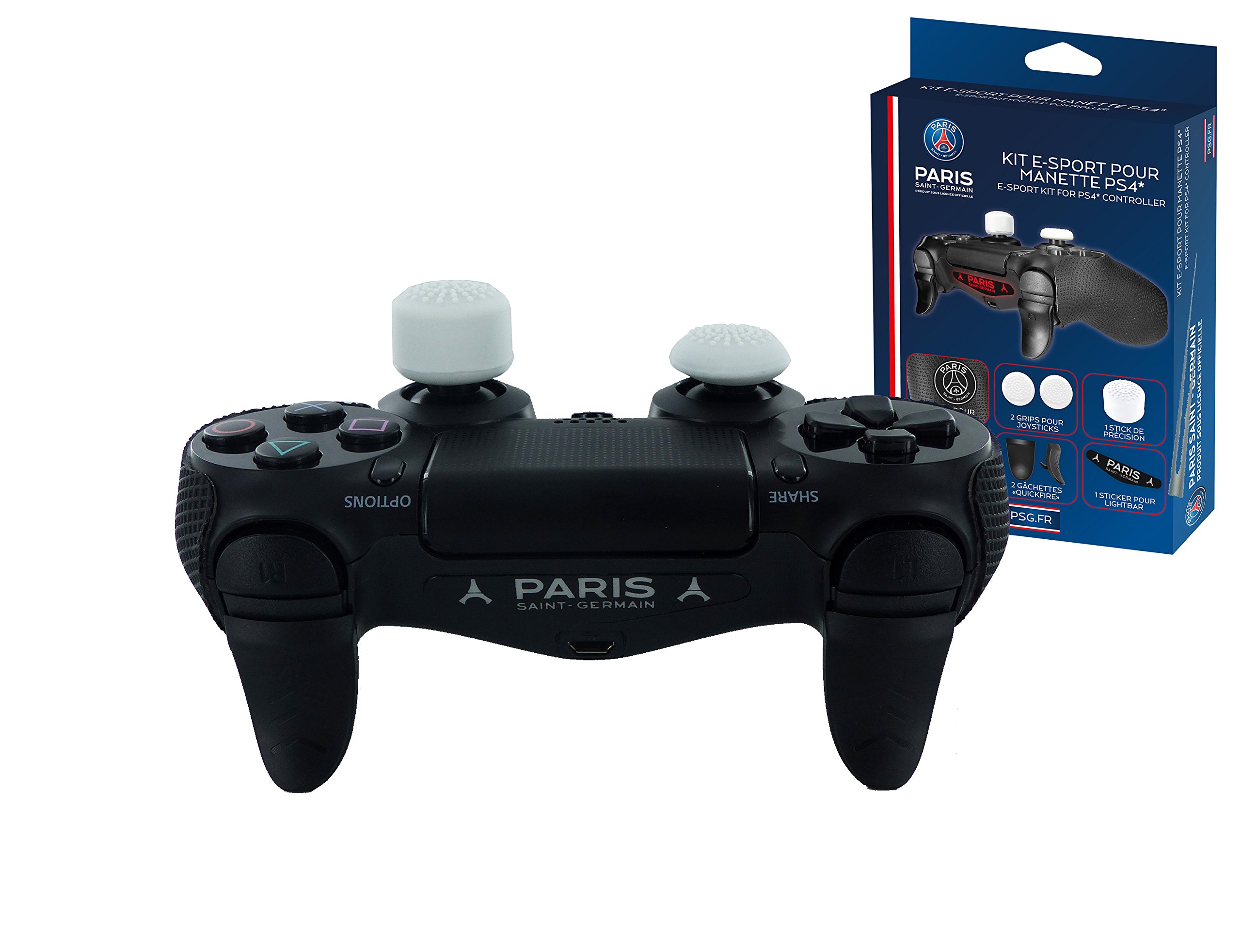 Subsonic - E-Sport Pack for Playstation 4 Controller - Official Licensed MCFC OM PSG Paris Saint Germain (PS4)