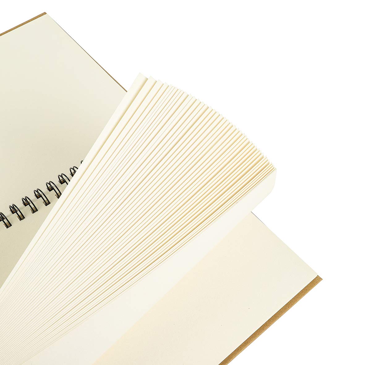 TOP-Pindu Spiral Sketchbook Pad, Blank Scrapbook, Art Drawing Book, 120 Pages/ 60 Sheets 140gsm (A4)