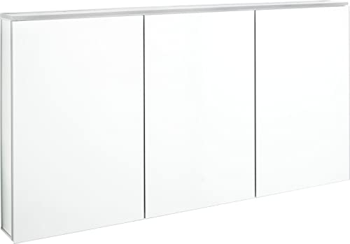 Signature Hardware 950613-53 Pallas 53" x 27-5/8" Lighted Frameless 3 Door Medicine Cabinet with Tunable LED and Electrical Outlet