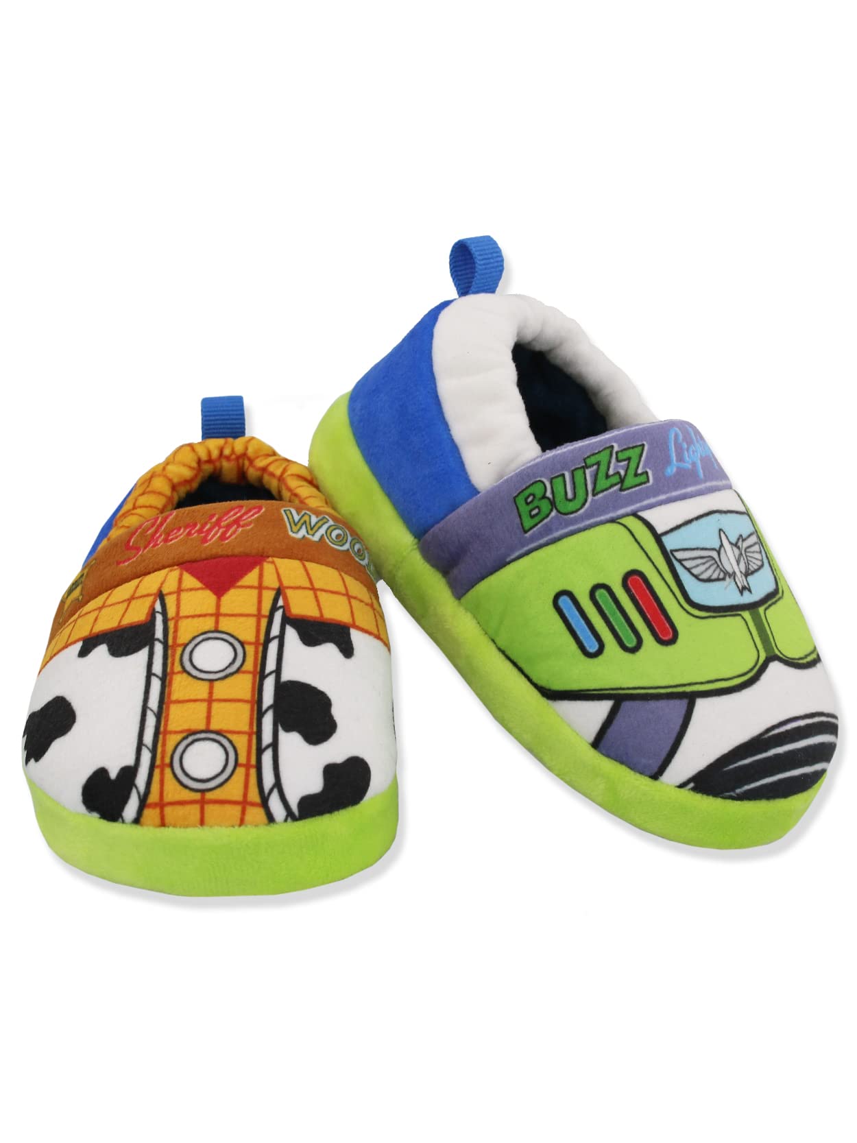 Disney Toy Story Sheriff Woody Buzz Lightyear Little Boys Aline Slippers (Multicolor, 11-12 M US Little Kid)