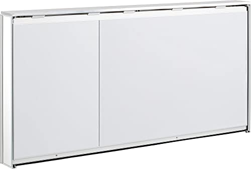 Signature Hardware 950613-53 Pallas 53" x 27-5/8" Lighted Frameless 3 Door Medicine Cabinet with Tunable LED and Electrical Outlet