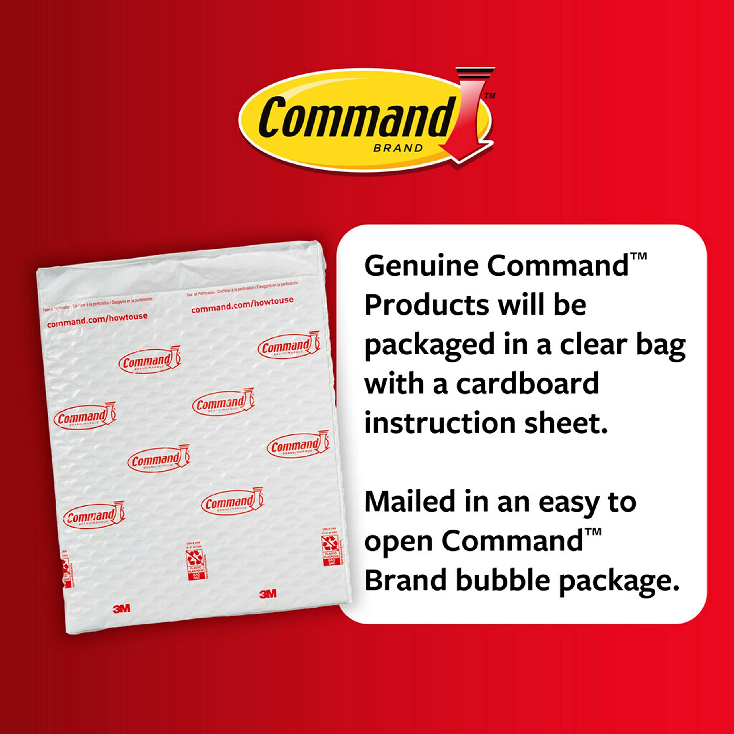 Command Large Picture Hanging Strips, Damage Free Hanging Picture Hangers, No Tools Wall Hanging Strips for Living Spaces, 14 Black Adhesive Strip Pairs(28 Command Strips)