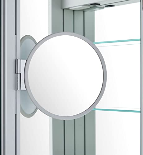 Signature Hardware 950613-53 Pallas 53" x 27-5/8" Lighted Frameless 3 Door Medicine Cabinet with Tunable LED and Electrical Outlet
