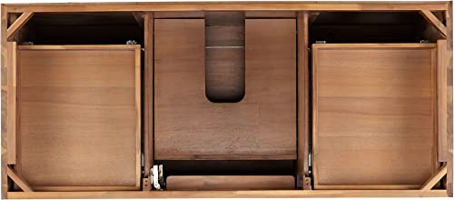 Signature Hardware 953140-48-UM-0 Devora 48" Free Standing Single Vanity Set with Wood Cabinet, Vanity Top, and Oval Undermount Vitreous China Sink