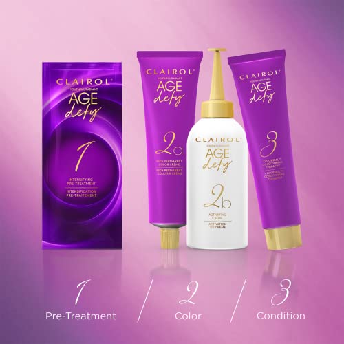 Clairol Age Defy Permanent Hair Dye, 5R Medium Auburn Hair Color, Pack of 3