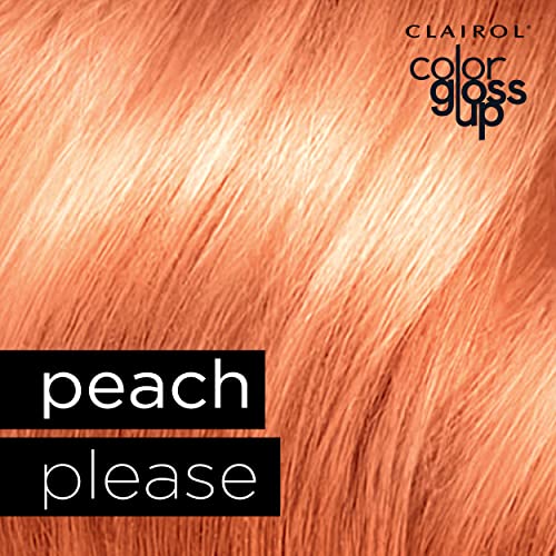 Clairol Color Gloss Up Temporary Hair Dye, Peach Please Hair Color, Pack of 1
