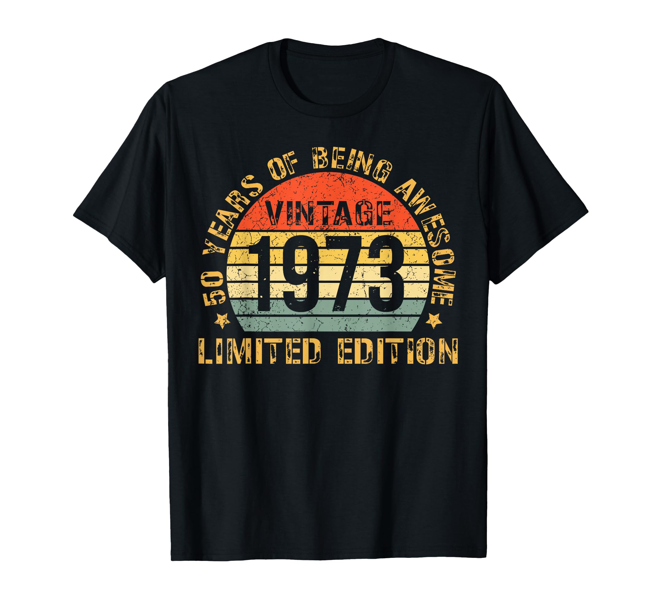 Turning 50 Birthday Decorations Men 50th BDay 1973 Birthday T-Shirt