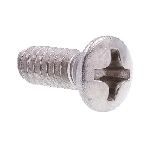 Prime-Line 9010447 Machine Screws, Oval Head, Phillips Drive, #6-32 X 3/8 in, Grade 18-8 Stainless Steel, (25-pack)