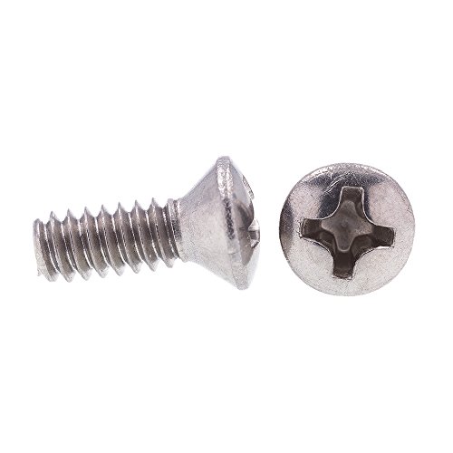 Prime-Line 9010447 Machine Screws, Oval Head, Phillips Drive, #6-32 X 3/8 in, Grade 18-8 Stainless Steel, (25-pack)