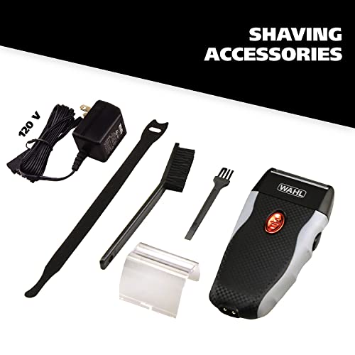 Wahl Bump-Free Rechargeable Foil Shaver with Hypoallergenic Titanium Cutters for Close, Smooth Shaving - Model 7339-300W