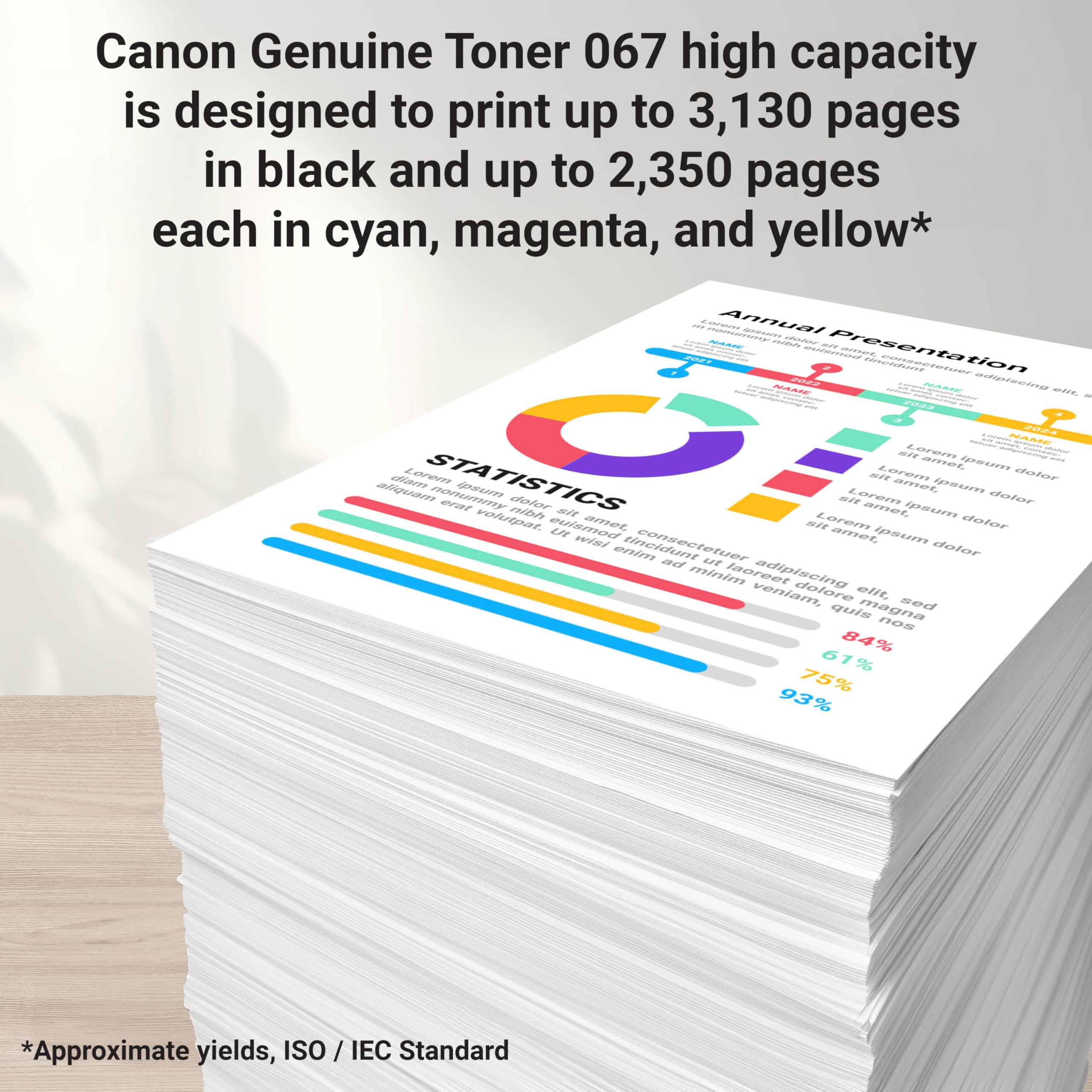 Canon 067 Cyan Toner Cartridge, High Capacity, Compatible to MF656Cdw, MF654Cdw, MF653Cdw, LBP633Cdw and LBP632Cdw Printers
