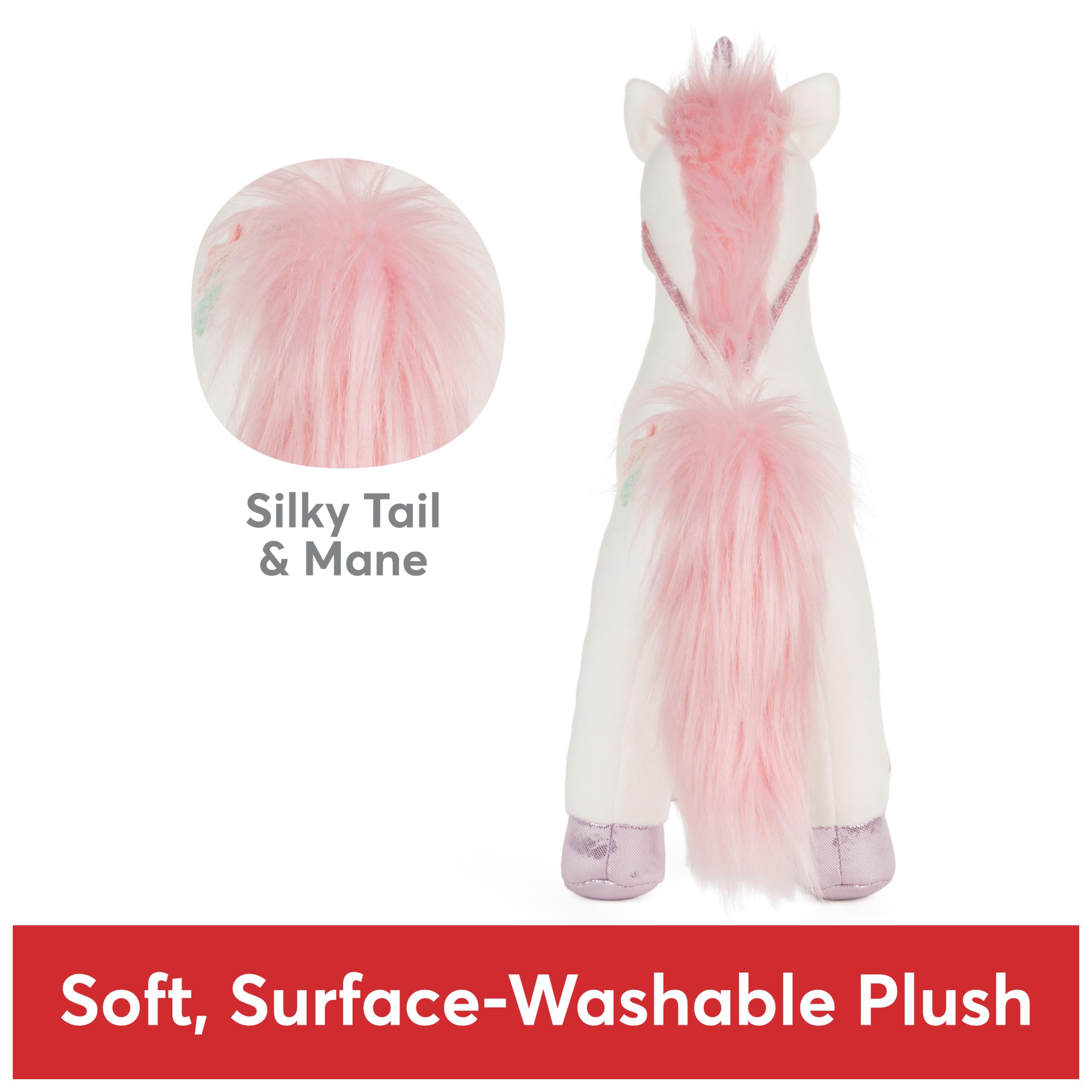 GUND Lily Rose Unicorn Stuffed Animal Plush Toy for Ages 1 and Up, White, 15β