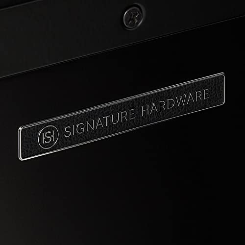 Signature Hardware 953673-30-RUMB-1 DITA 30" Wall Mounted Single Basin Vanity Set with Wood Cabinet, Granite Vanity Top, and Undermount Sink