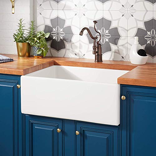 Signature Hardware 433911-27 Torun 27" Farmhouse Single Basin Fireclay Kitchen Sink