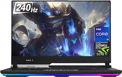 ASUS ROG Strix Scar 15 Gaming Laptop 2024 Newest, 15.6" QHD 240Hz IPS Display, Intel 14-Core i9 12900H Processor, NVIDIA GeForce RTX 3070 Ti, 32GB DDR5 RAM, 1TB SSD, Backlit Keyboard, Windows 11 Home