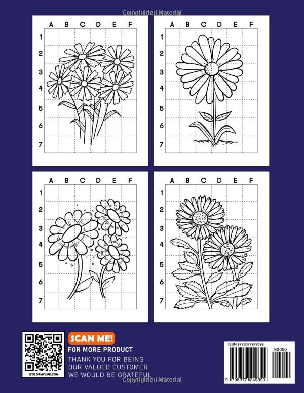 How to Draw Daisy: Lovely Activity Workbook To Learn To Draw Coloring Pages With Chamomile Flowers For Kids And Toddlers | Relaxation And Creativity Gifts For Children