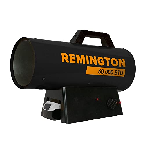 Remington 60,000 BTU Battery Operated LP Forced Air Heater - Variable Output - Battery Not Included