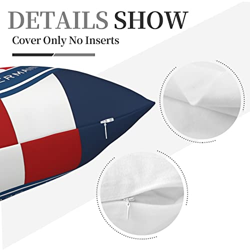 xfeiqzu Paris Saint Germain Throw Pillow Covers Square Decorative Pillowcase Cushion Case for Bedroom Living Room Couch Sofa Bed 18x18 Inch