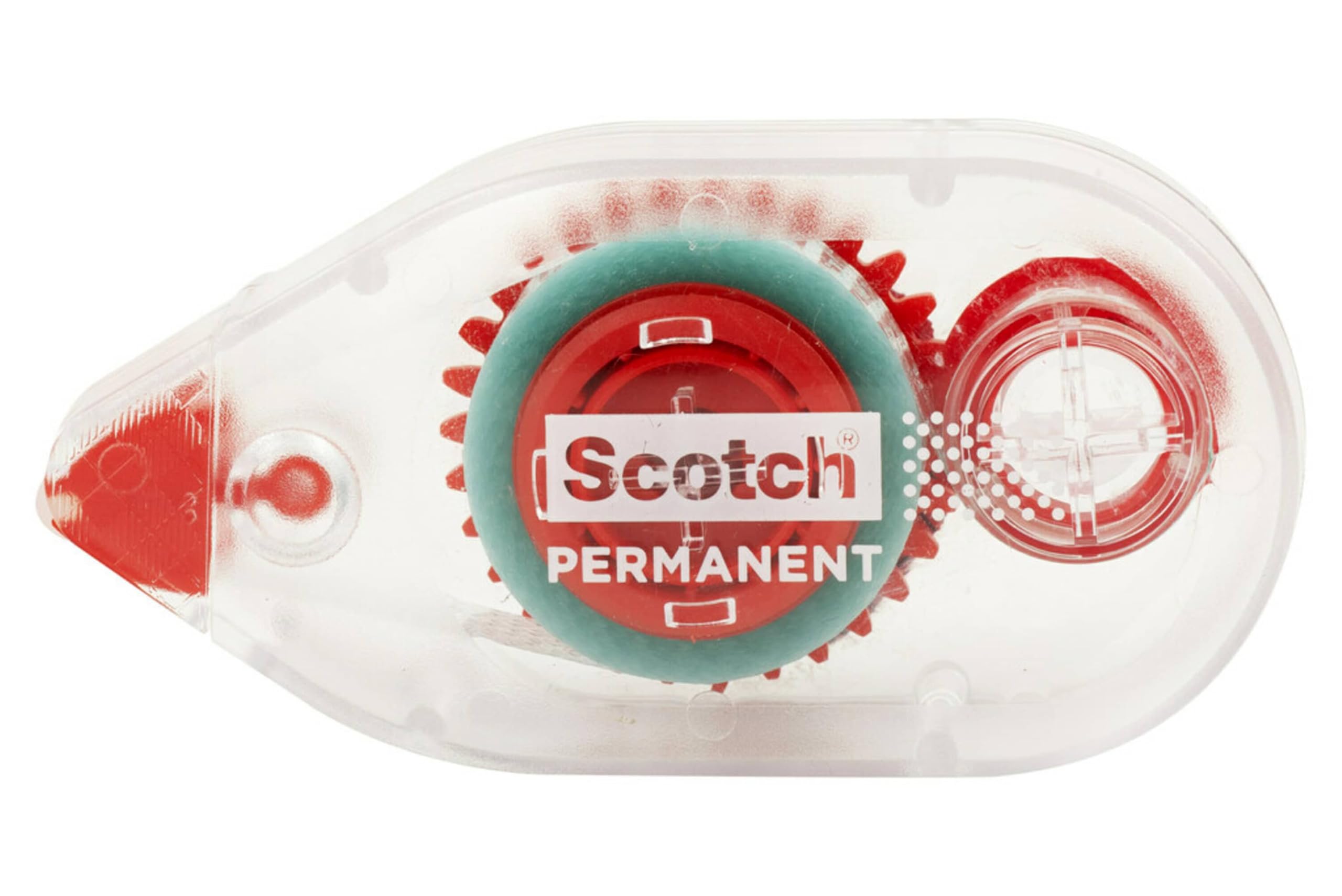 Scotch 3M Scotch Double Sided Adhesive Roller, 7 mm x 8 m, Red, 4 Pack
