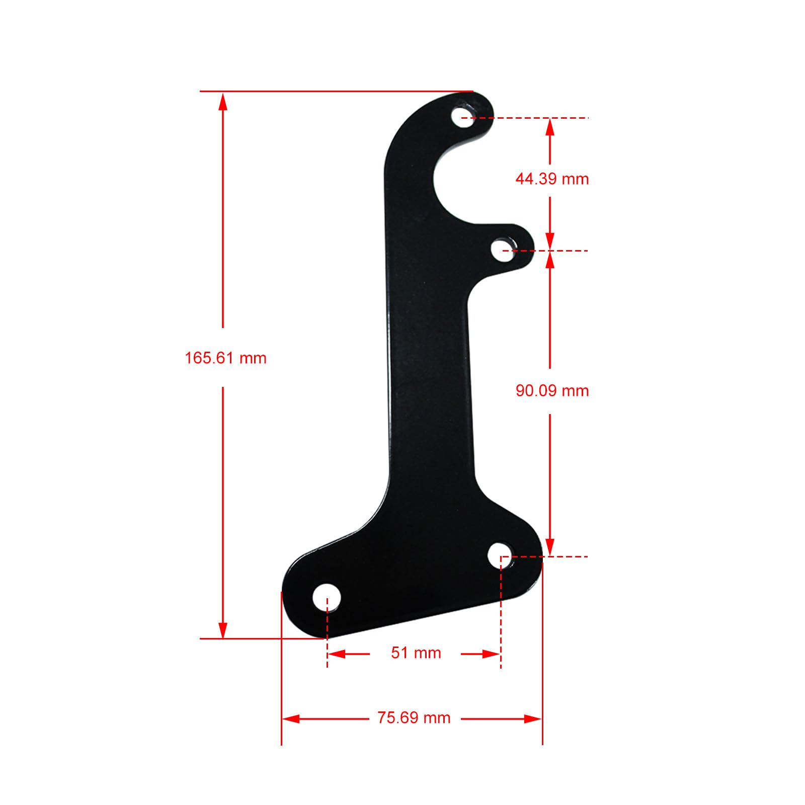 2 x Tail Light Brackets for 1953 1954 1955 1956 Ford F100 Pickup Truck,Model A Lights,Street Rods,Hot Rods,CustomFits Both Passenger and Driver Side (Black Finish) - Tail Light Bracket